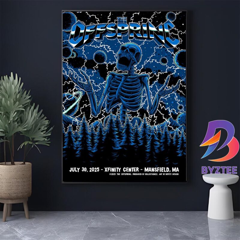 The Offspring Mansfield 2025 Poster Show At Xfinity Center In ...