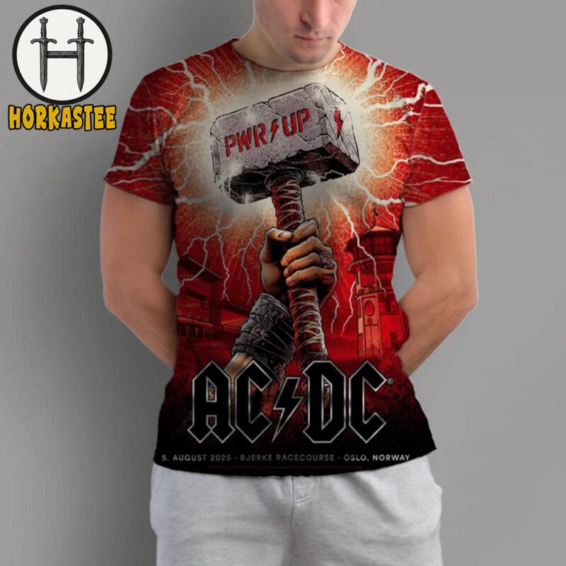 ACDC Oslo 2025 PWR UP Tour Poster At Bjerke Racecourse In Norway On ...