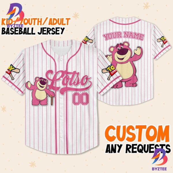 Custom Disney Toy Story Lotso Disney Baseball Jersey - Byztee